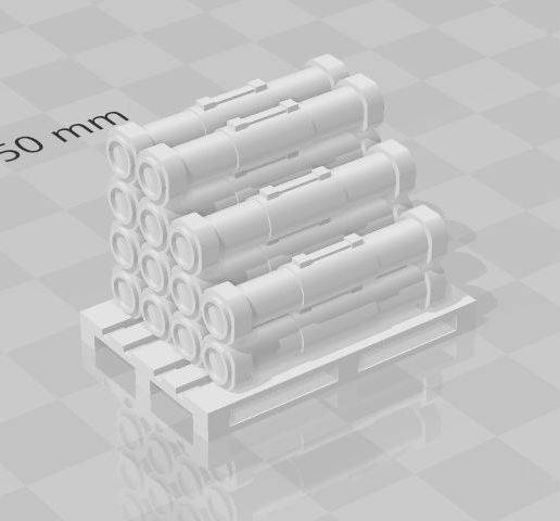 Free STL file Pallet for Single Serving Missile tubes 🎲 (3MF)・3D ...