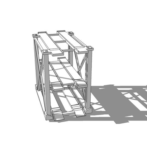 🎚️ 3 Level Diecast Car Storage・ STL File for 3D printing・Cults