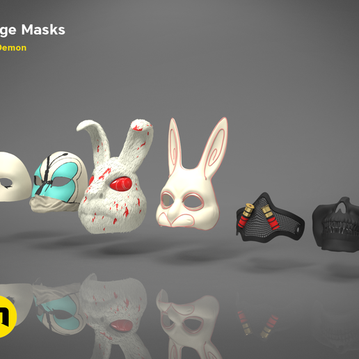 🎃 The Purge - Masks・ 3D File for ・Cults