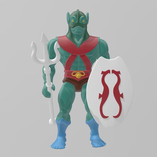 👾 He-Man - Aquatican Figurine・ STL File for 3D printing・Cults