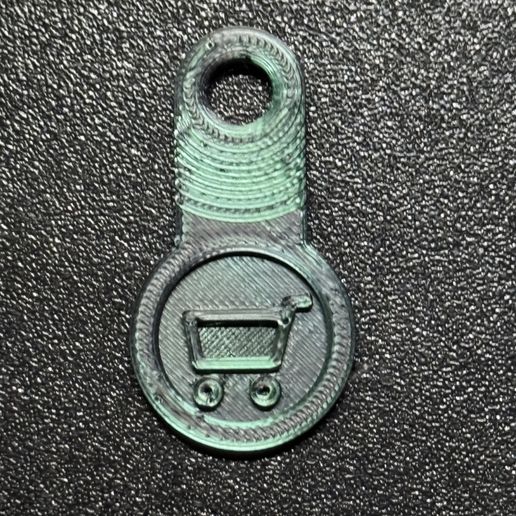 3MF file Shopping Cart Token STL File | US Quarter Size 🛒 ・3D printing ...
