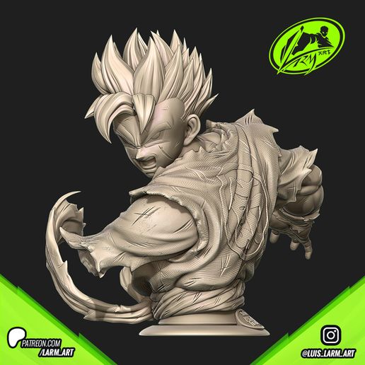 🔮 Gohan of the Future Dragon Ball Z・ 3D File for 3D printing・Cults