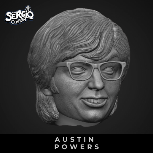 🦸 Austin Powers - Mike Myers・ OBJ File for 3D printing・Cults
