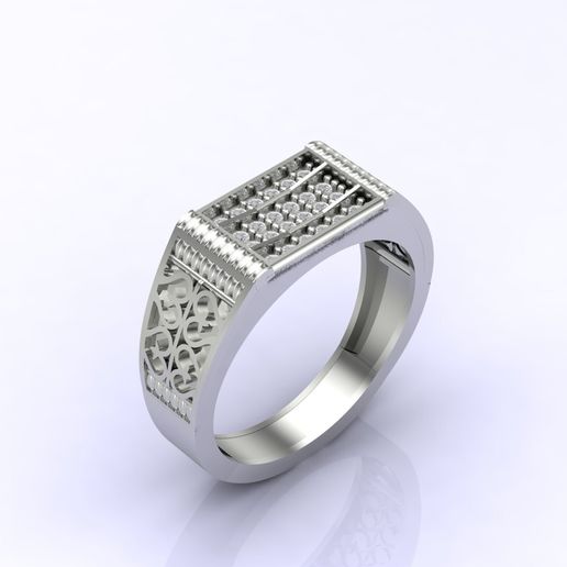 3D file Print Ready STL 3DM Gents Rings Diamond Men Ring 3D print model 💎 ・3D printing design to ...