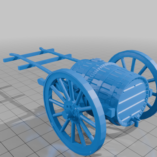 🚰 Rorke's Drift water cart- 54mm, 28mm, 15mm・Free 3D File for ・Cults