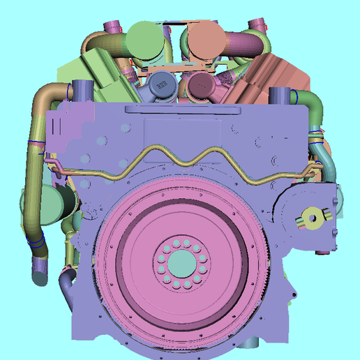 🐛 Caterpillar C175-16 ENGINE・ STL File for 3D printing・Cults