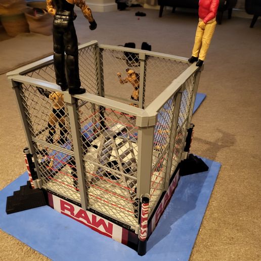 💍 WWE Steel Cage - compatible with WWE Superstars Ring - awesome model ...