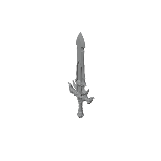 💀 Fantasy Skull Sword 3D Model – STL, OBJ, GLB – One-Piece Printable ...