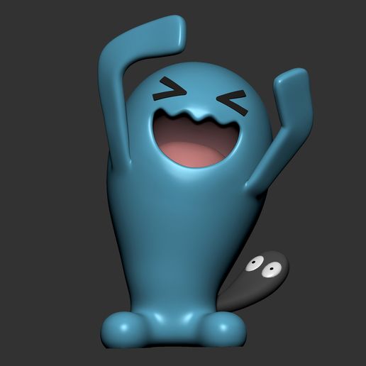 🐉 Pokemon - Wobbuffet with 2 poses・ STL File for 3D printing・Cults