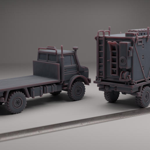 STL file Unimog U4000 Truck・3D printing idea to download・Cults