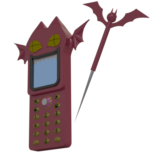 STL file Shalnark's phone, a member of the Ghost Brigade in Hunter x ...