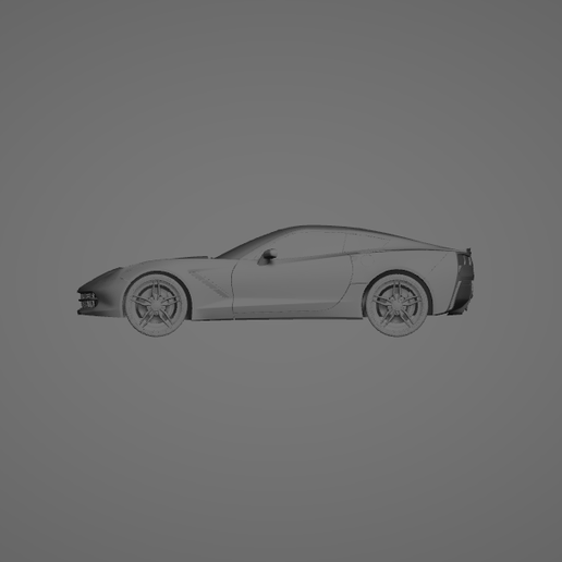 🚙 Chevrolet Corvette (2014) – 3D Printable C7 American Sports Car Model ...