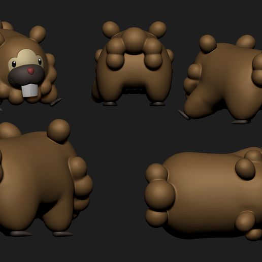 🐉 Pokemon - Bidoof・ STL File for ・Cults