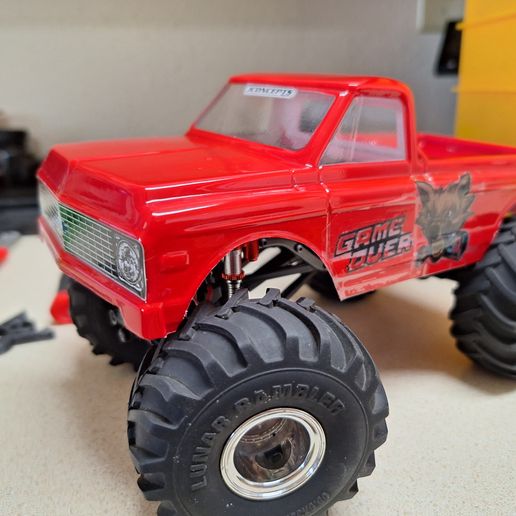 🚁 SCX24 Hinged Mount for JConcepts #0445 '70 Chevy K10・Free 3D File for ...