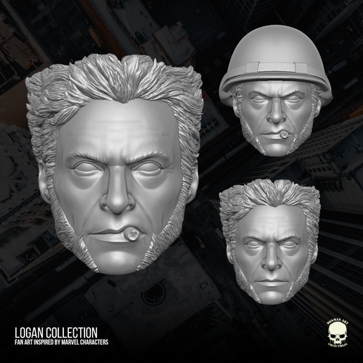 📁 Logan Collection 3D printable File For Action Figures・ STL File for ...