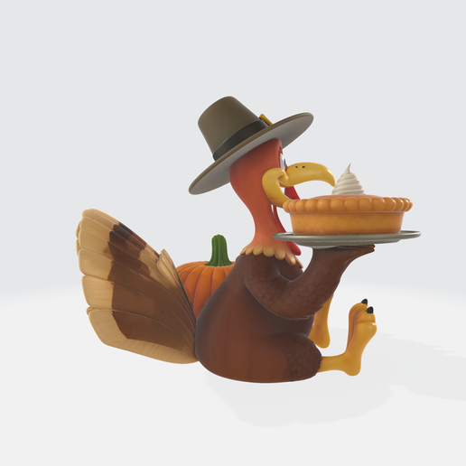 🦃 Cute Thanksgiving Turkey 3d model STL ,Holiday Decoration ,Pumpkin ...