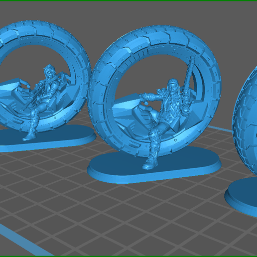 👧 monowheel- Gang (4 figures)・Free STL File for 3D printing・Cults