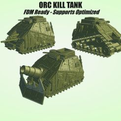🪖 Orc Killer Tank・3D Print with the KC1 3D printer・Cults