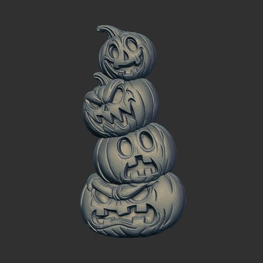 🎃 four pumpkin cnc model・ STL File for 3D printing and CNC machining ...
