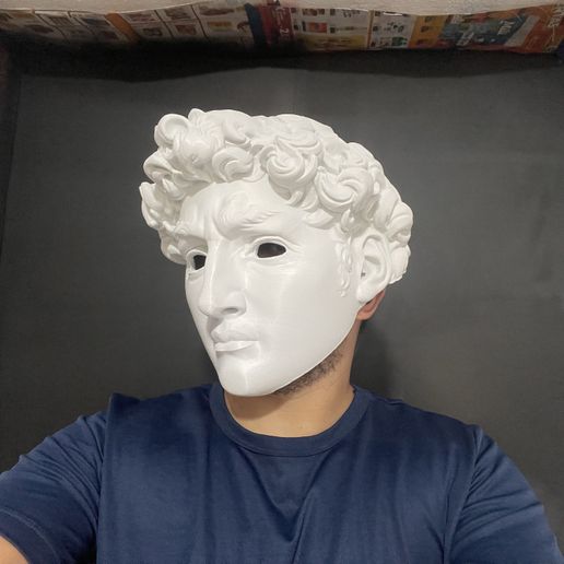 ️ David Michelangelo Mask for cosplay・ STL File for 3D printing・Cults