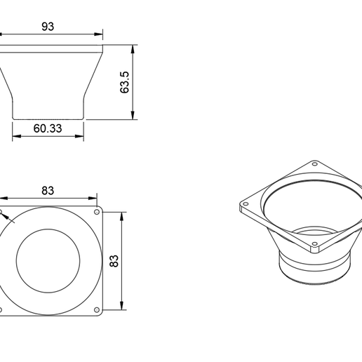 🔌 2IN PVC to 90MM Fan Adapter・Free STL File for ・Cults