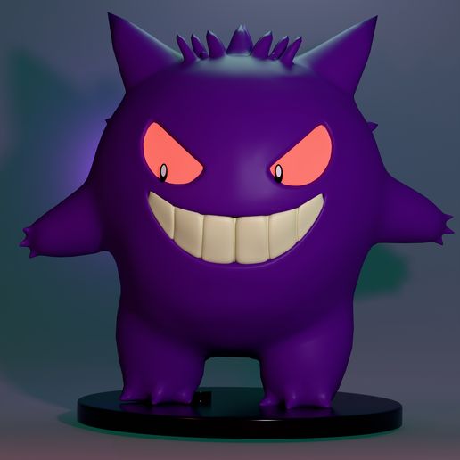 🐉 Gengar・ STL File for 3D printing・Cults