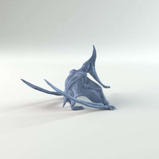 🐦 Pteranodon eating 1-35 scale pre-supported・ 3D File for ・Cults