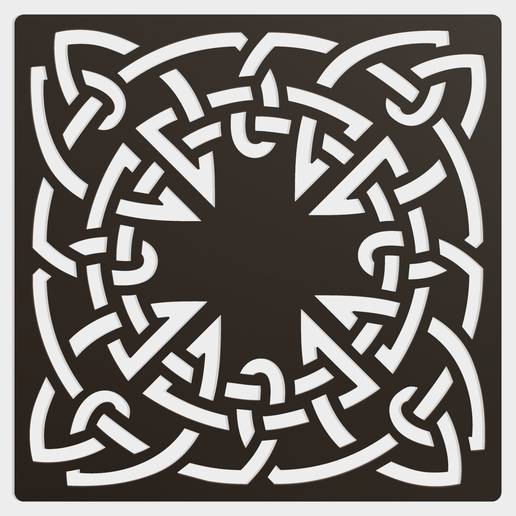 3D file Celtic Knot 34 - 2D/3D Wall Art STL+SVG+DXL+PNG For CNC Router ...