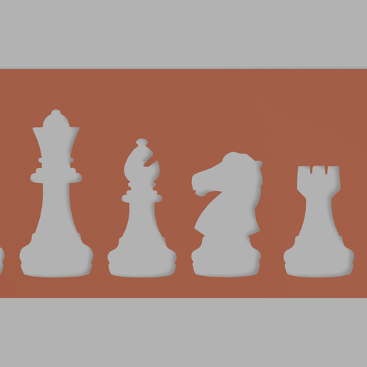♟️ chess stencil chess・Free 3MF File for 3D printing・Cults