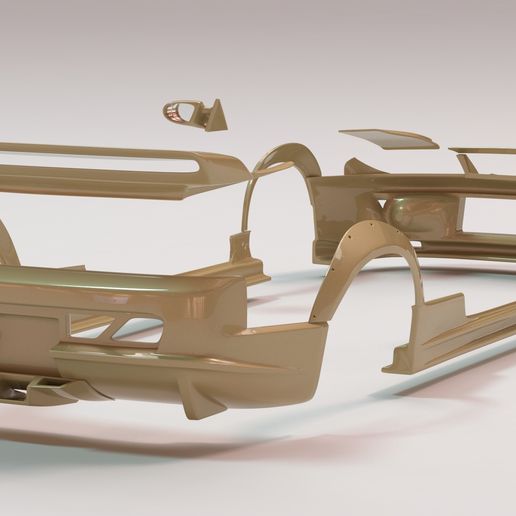👽 Skyline GTR-R33 Abflug Body Kit printable・ 3D File for ・Cults