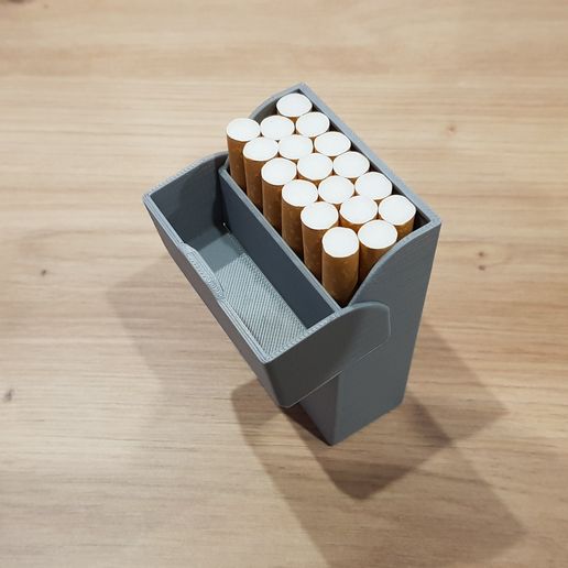 🚬 Cigarette Box for 18 pcs with snap closure・ STL File for 3D printing ...