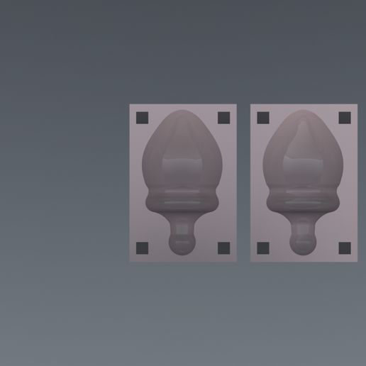 🔌 Butt Plug Mold Set・ 3MF ファイル（3Dプリント用）・Cults