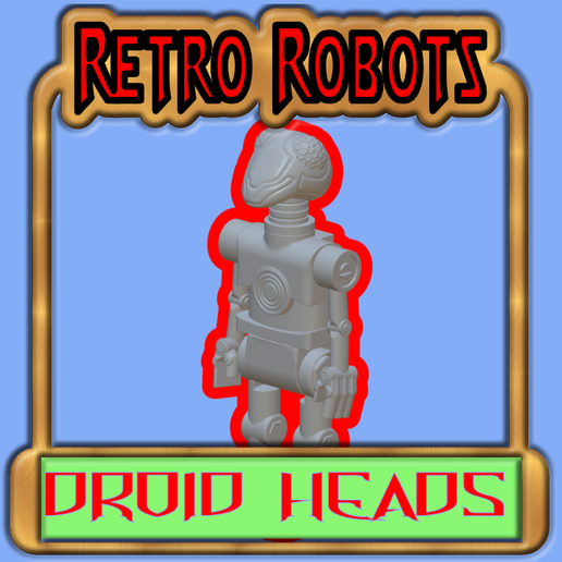 🤖 Droid Heads・Free 3D File for 3D printing・Cults
