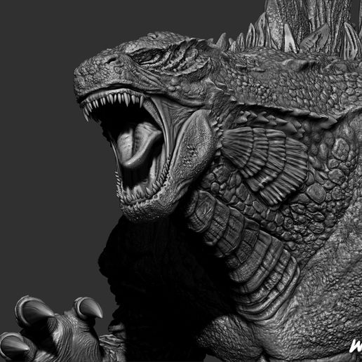 🎬 WICKED MOVIES GODZILLA SCULPTURE: TESTED AND READY FOR 3D PRINTING ...