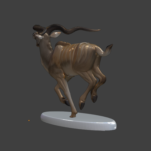 🗿 African Kudu Sculpted Savannah Spirit Figure Unique & Detailed 3D ...