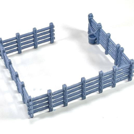 🪵 Wooden Fence Pack・ 3D File for 3D printing・Cults