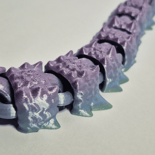 🐉 Articulated Soft Spike Dragon・Free STL File for 3D printing・Cults