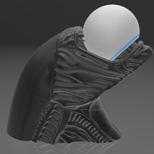 STL file Suporte Alexa Echo Dot 4a e 5a Geração Alien Xenomorph 👽 ・3D ...