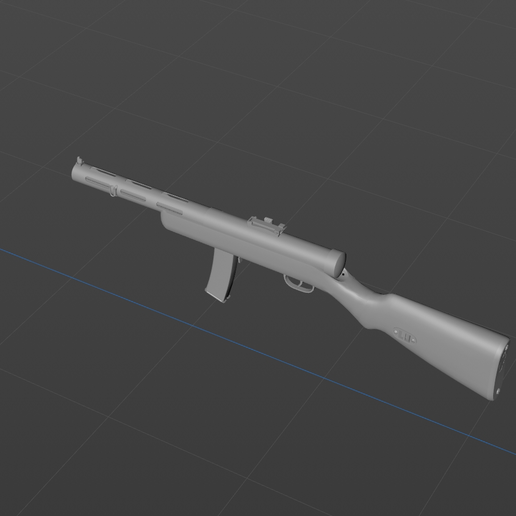 🗺️ Soviet PPD-34 38 submachine gun-2 3D model material・ OBJ File for 3D ...