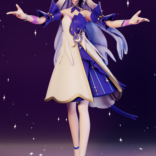 ⭐ Robin | Honkai: Star Rail・ 3D File for 3D printing・Cults