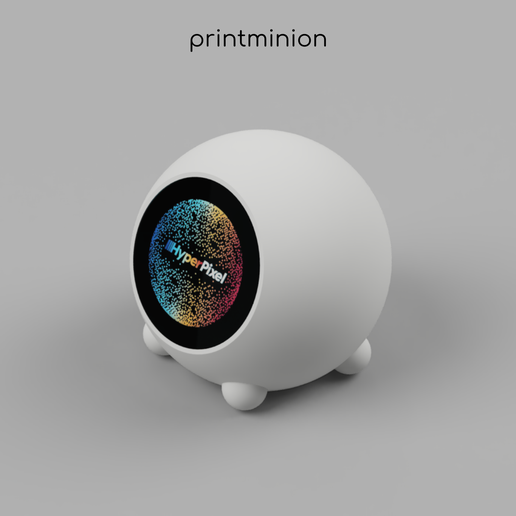 📷 Sphere Enclosure w. bump legs (M3O101) pour le pimoroni HyperPixel 2. ...