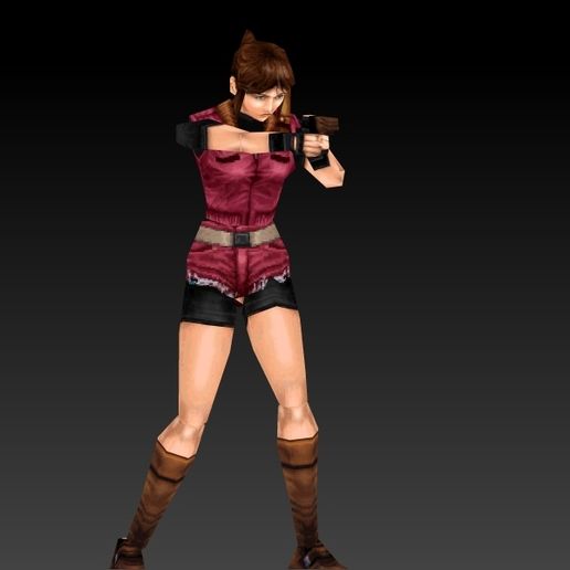🎲 Claire Redfield residual evil 2 ps1・Arquivo OBJ para Impressão 3D・Cults