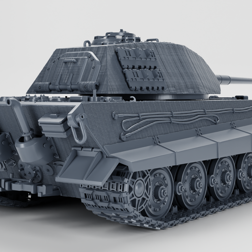 🐅 Tiger II Ausf.B Zimmerit (Sd.Kfz.182, King Tiger) Henschel+Porsche ...