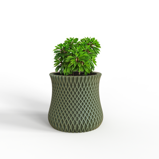 3D file PLANTER PLANT POT WITH DRIP TRAY - TULIP COLLECTION ...