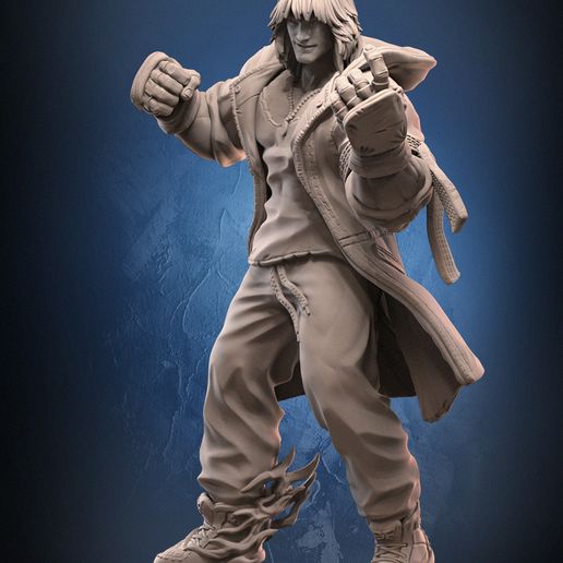 🎮 Ken Masters・ STL File for 3D printing・Cults