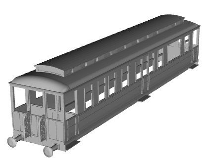 🚂 GCR/M&SLR Directors' Saloon No 1033 1/148 scale・ 3D File for 3D printing・Cults