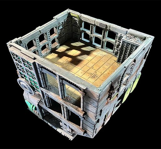 3D file Medium Sci fi modular building 🏗️ ・3D printing model to ...