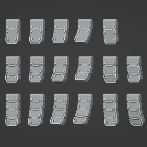 🎲 UPSCALED Rivet armor variant・ 3D File for 3D printing・Cults