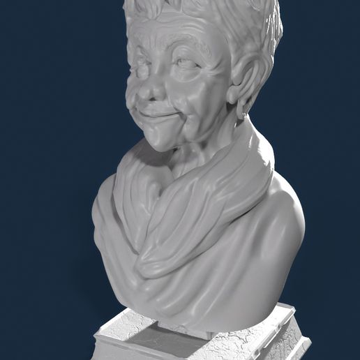 STL file OLDER WOMAN 👩 ・Model to download and 3D print・Cults
