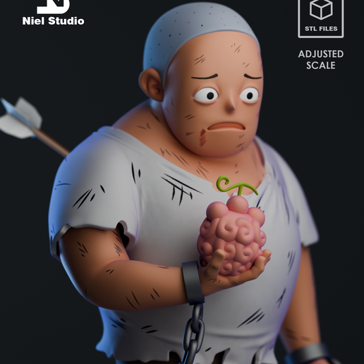 🧒 Bartholomew Kuma ONE PIECE・ 3D File for 3D printing・Cults